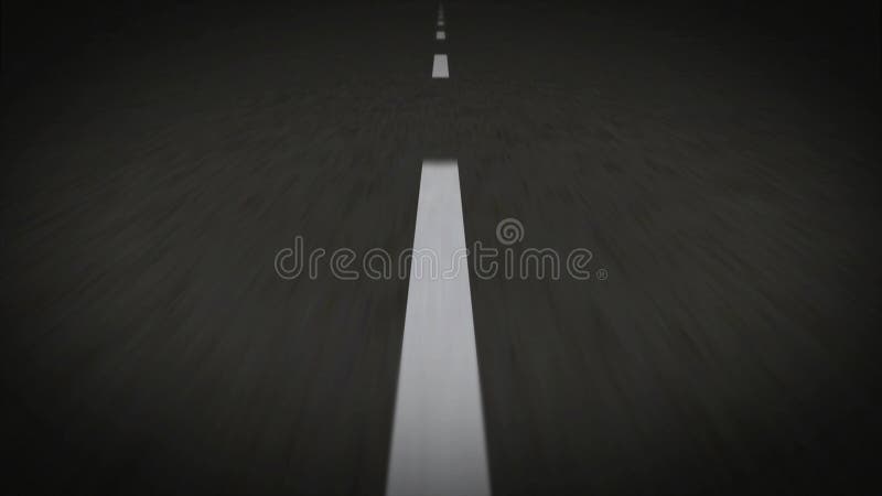 The Road is Endlessly Moving Forward. Stock Video - Video of physical ...