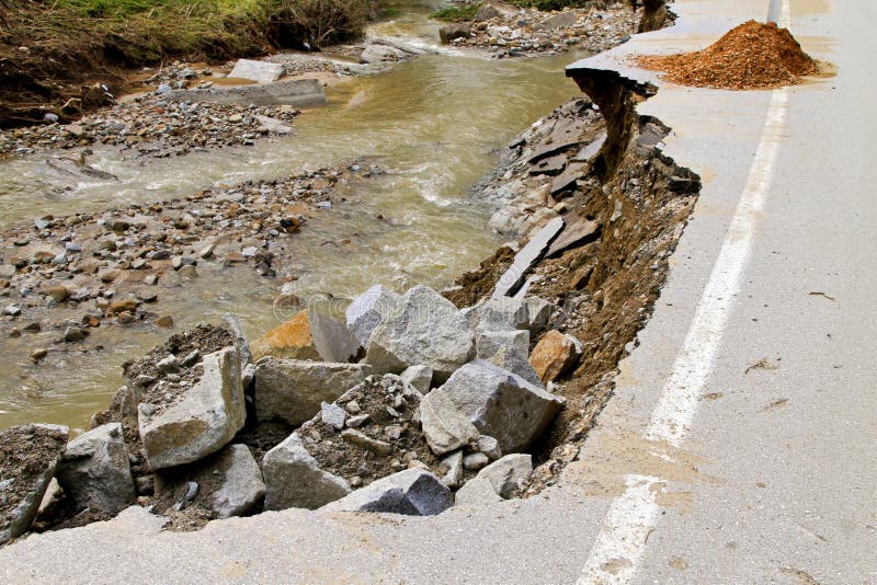 Road failure stock photo. Image of ruined, danger, risk - 20837296