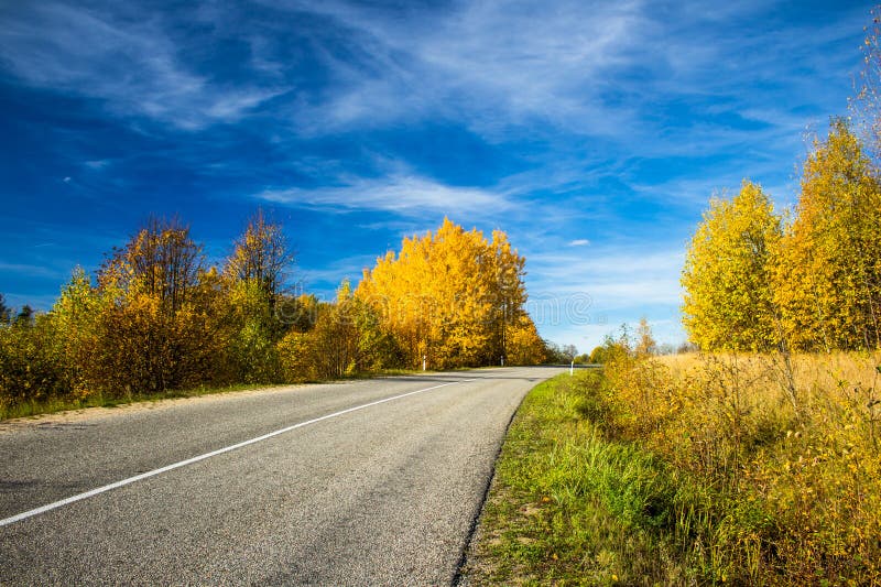 Road and Fall stock image. Image of scene, road, backgrounds - 39090077