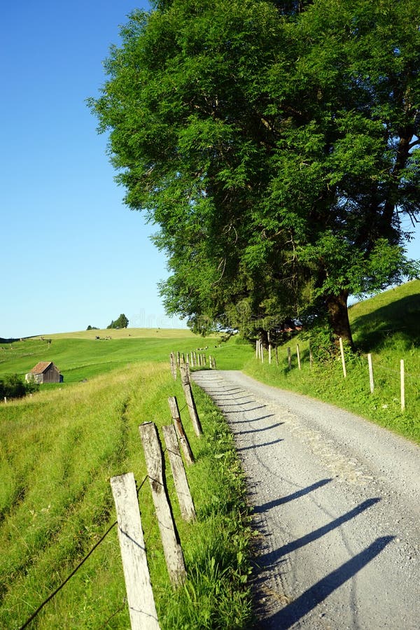 Road and farm house stock image. Image of house, wire - 76965973