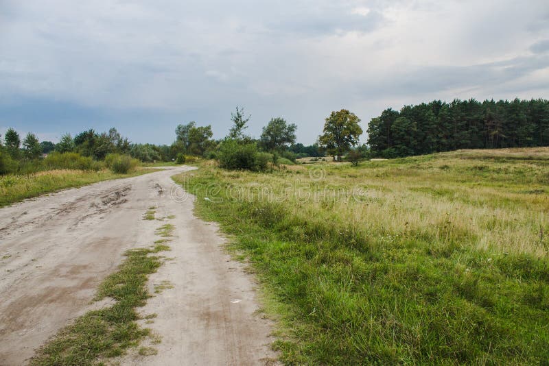 Road in field stock image. Image of freshness, field - 44150901
