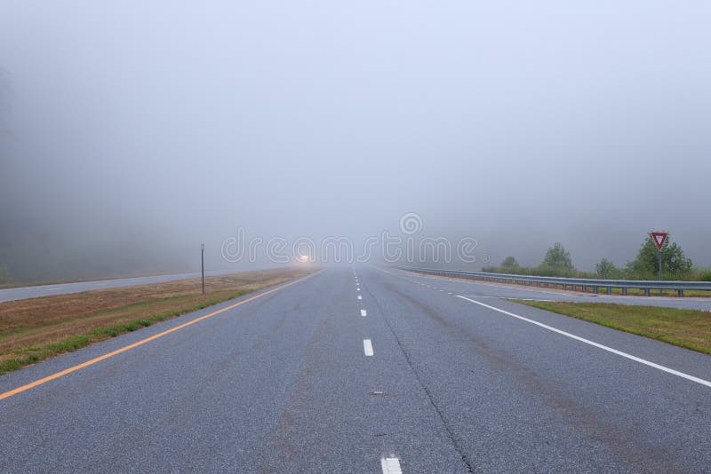 Road and fog stock photo. Image of asphalt, travel, countryside - 15833436