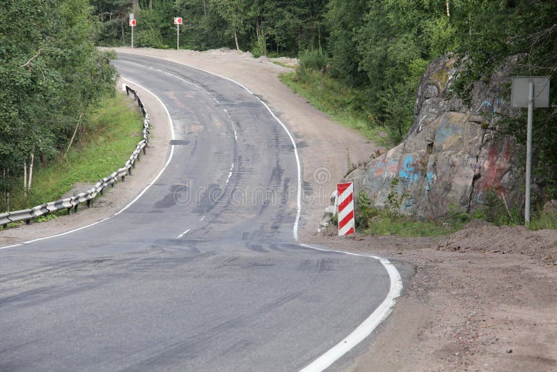 Road at forest one stock photo. Image of park, growth - 90561432