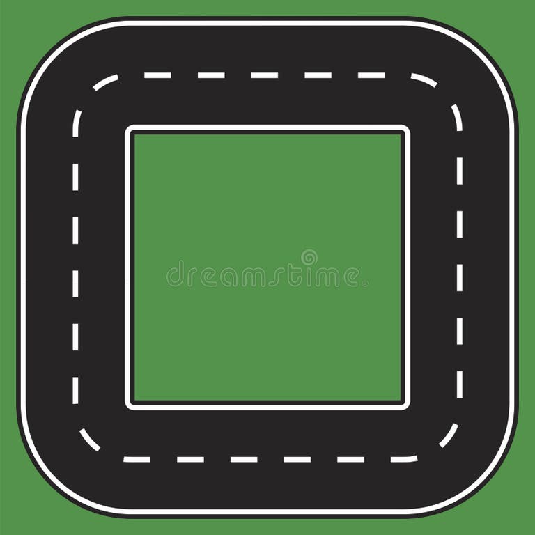 The Road is in the Form of a Square. the Track is Square. Road Style ...