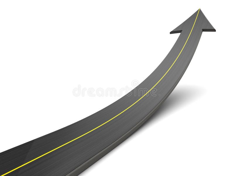 Road forward stock illustration. Illustration of arrow - 59330617
