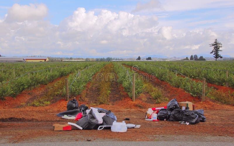 Road Garbage stock image. Image of road, countryside - 58871801