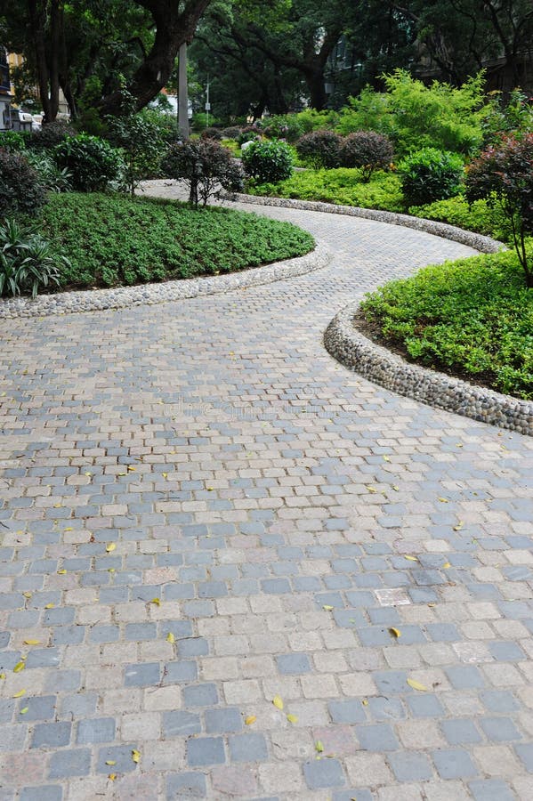 Road in garden stock image. Image of footpath, grow, path - 18003483