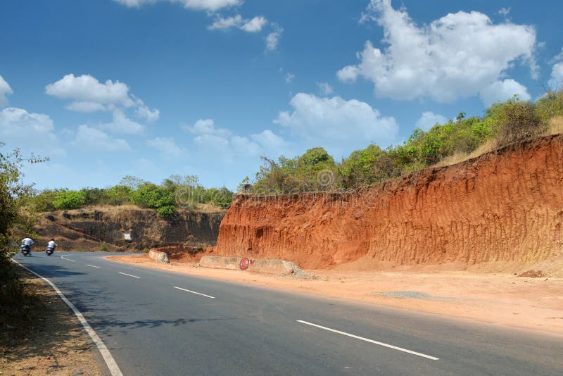 Road in Goa, India stock image. Image of weather, asphalt - 86553739