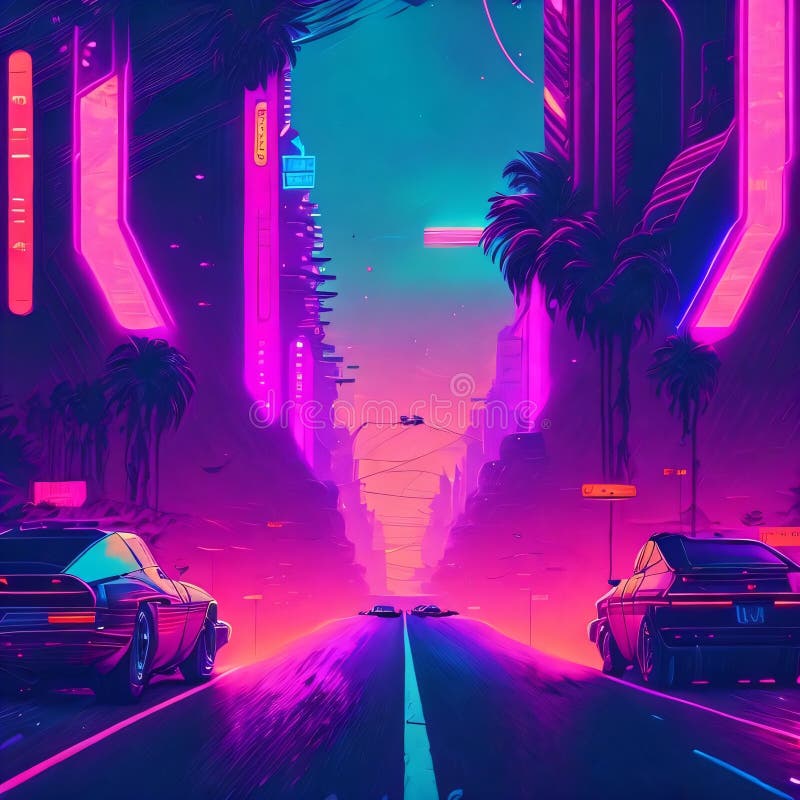 Road Going into the Distance, Perspective. Straight Empty Road through ...