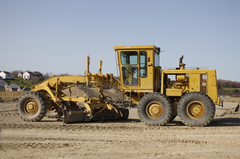 Road Grader stock photo. Image of ground, machine, buildingsite - 1826234