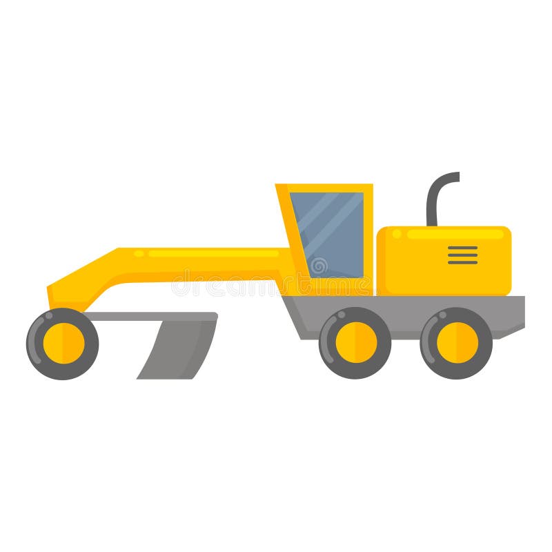 Road Grader Icon Clipart Logotype Isolated Vector Illustration Stock ...