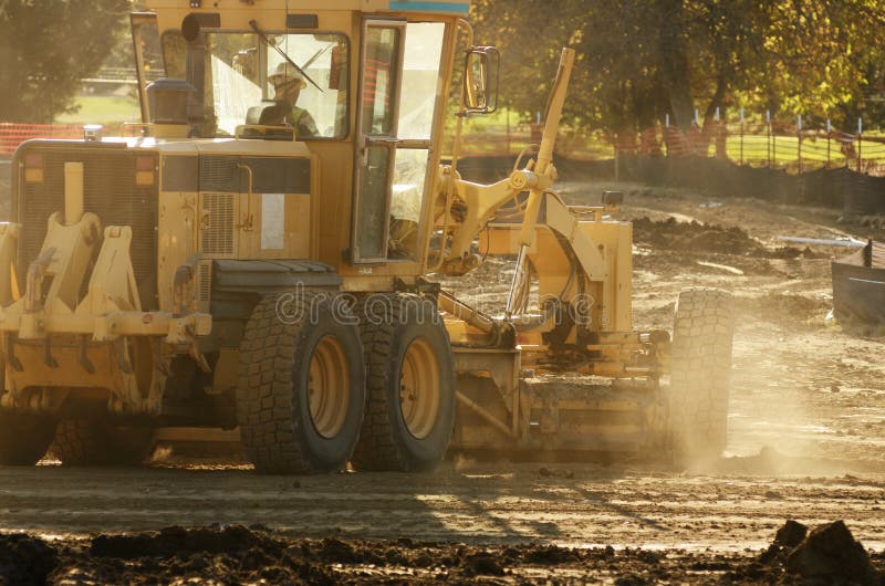 Road Grader stock photo. Image of ground, machine, buildingsite - 1826234