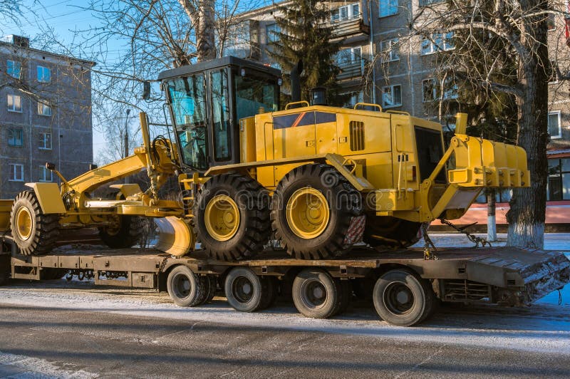 Road Grader stock photo. Image of industry, wheel, industrial - 62343852