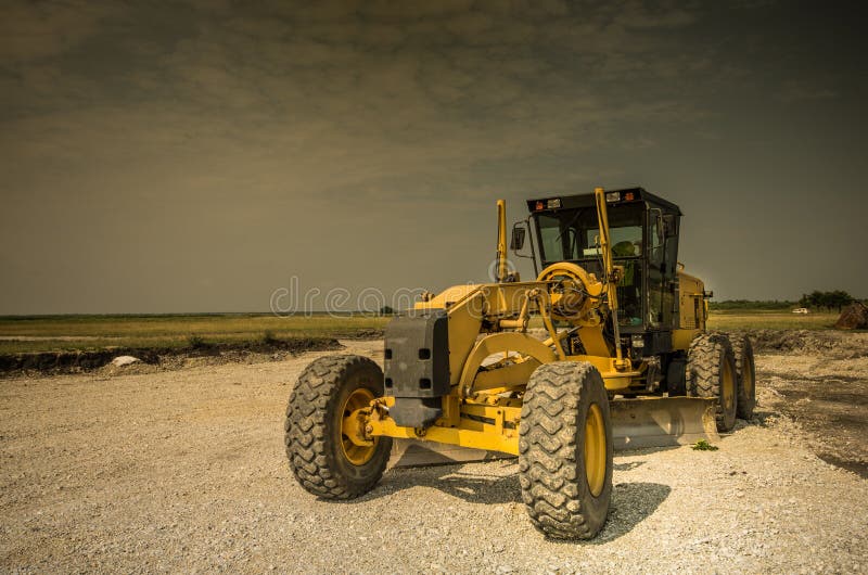 Road grader stock photo. Image of grading, grader, machinery - 32322346