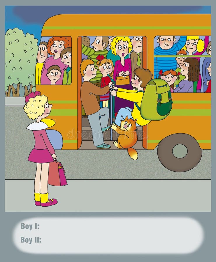 Crowded Bus Clipart