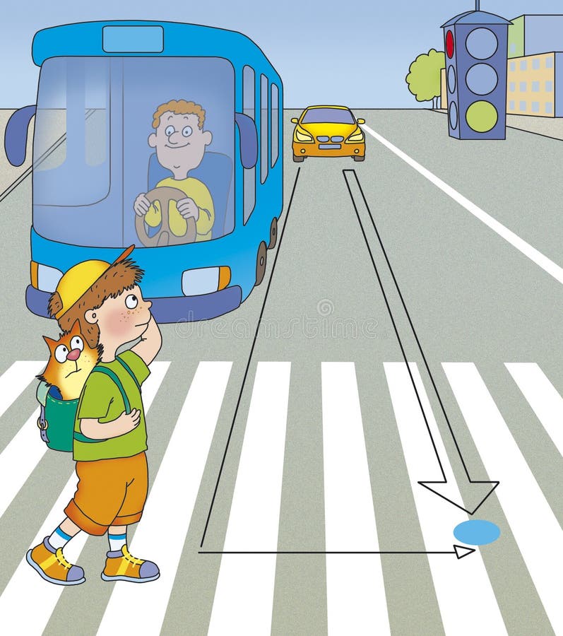 Traffic Light. Follow the Rules of the Road Stock Vector - Illustration ...