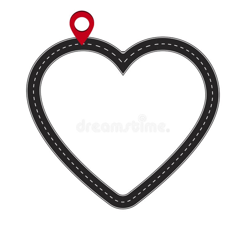 Heart pins stock vector. Illustration of blue, orange - 29876666