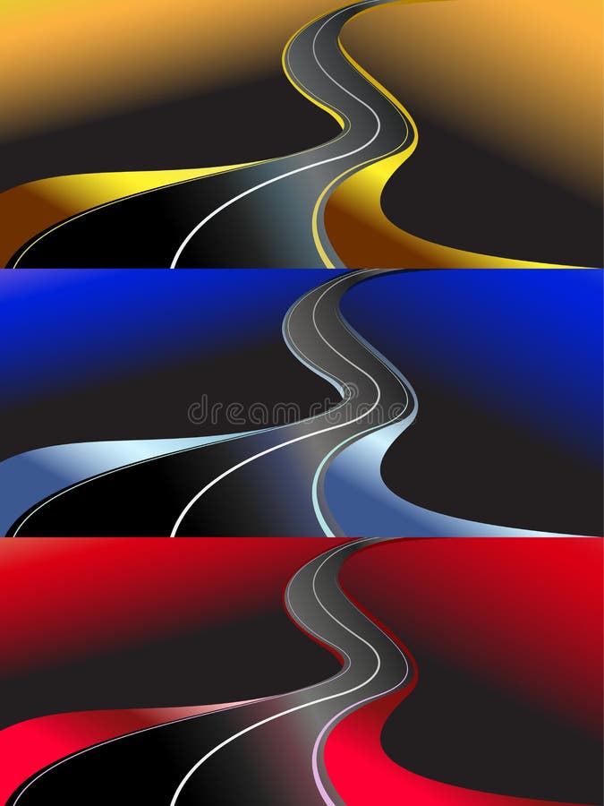 Road or Highway Backgrounds Stock Vector - Illustration of graphic ...
