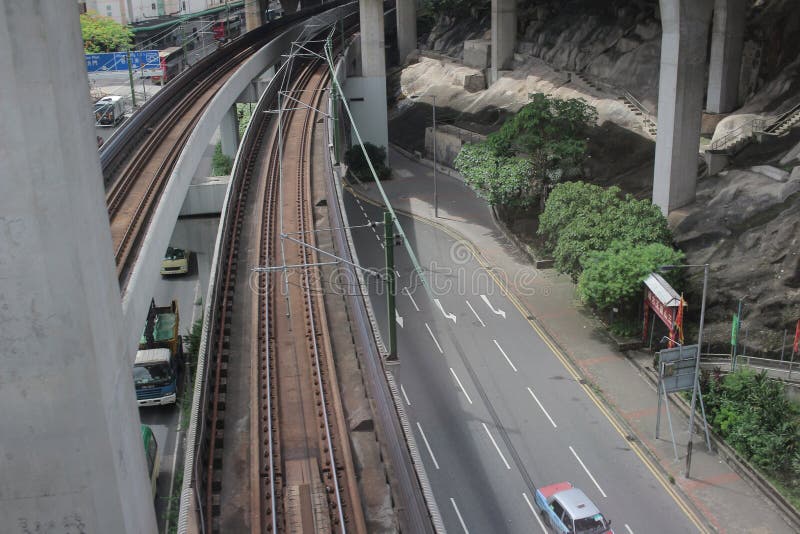 The Road, Highway at Hong Kong Stock Image - Image of black, cheung ...