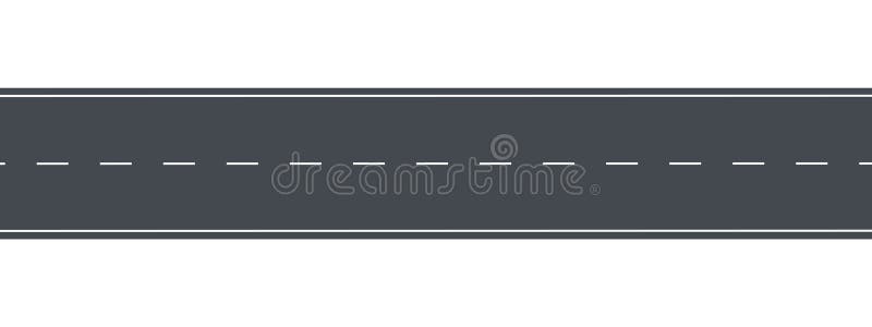 Road Highway Marking Elements. Grey Road, White Line Stock Vector ...