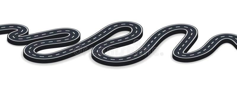 Winding Road Outline Stock Illustrations – 602 Winding Road Outline ...
