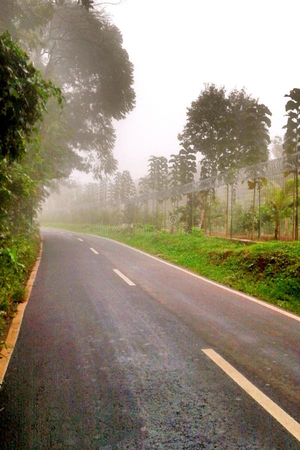 A road to the hill. stock photo. Image of landscape - 178721116