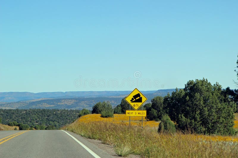 Road with a Hill stock image. Image of blacktop, transportation - 104502867