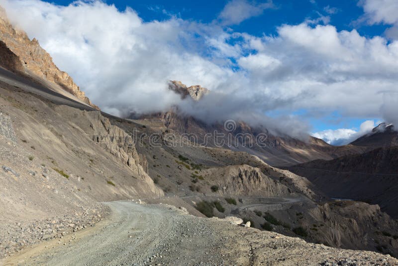 Road in Himalayas stock photo. Image of mountain, transport - 21377886