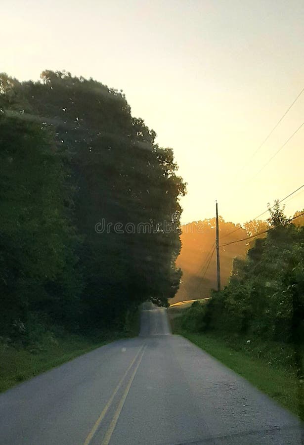 Road home morning drive stock image. Image of home, highway - 234844003