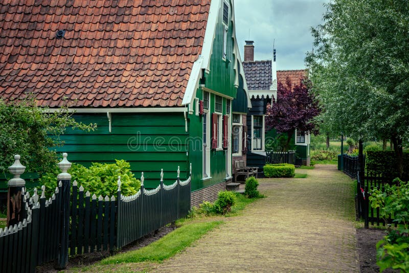Road between the houses stock photo. Image of building - 49498124