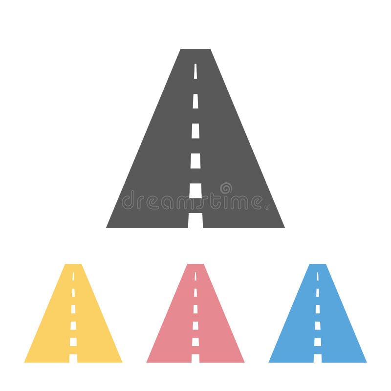 Road Icon, Street, Way, Highway, Map Stock Vector - Illustration of ...
