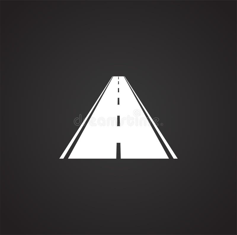 Road Icon on Background for Graphic and Web Design. Simple Illustration ...