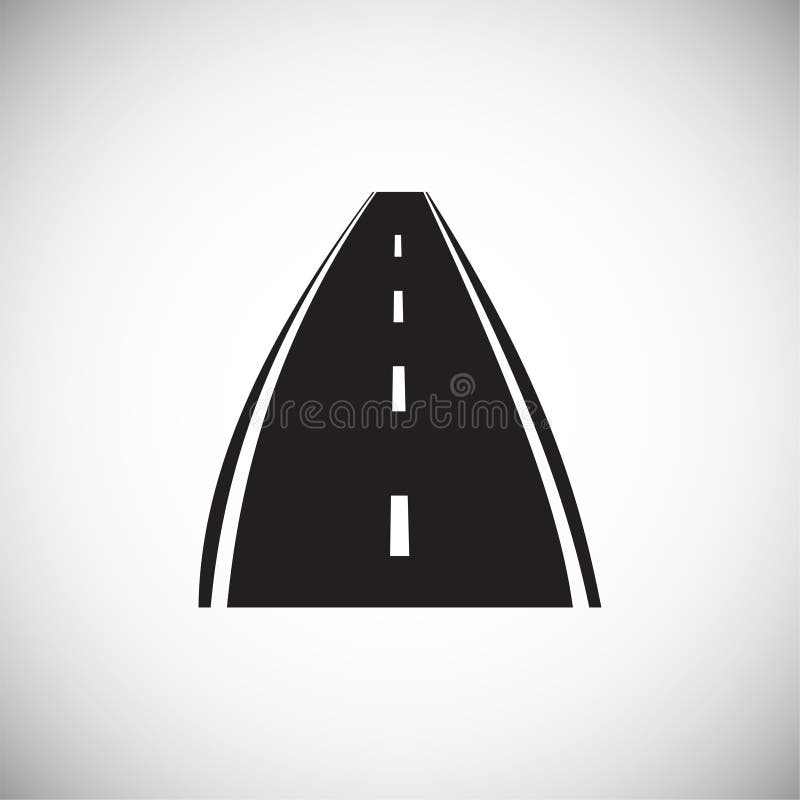 Road Icon on Background for Graphic and Web Design. Simple Illustration ...
