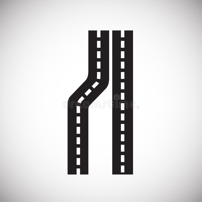 Road Icon on Background for Graphic and Web Design. Simple Illustration ...