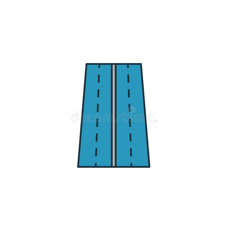 Road Icon. Simple Element from Transport Icons Collection Stock ...