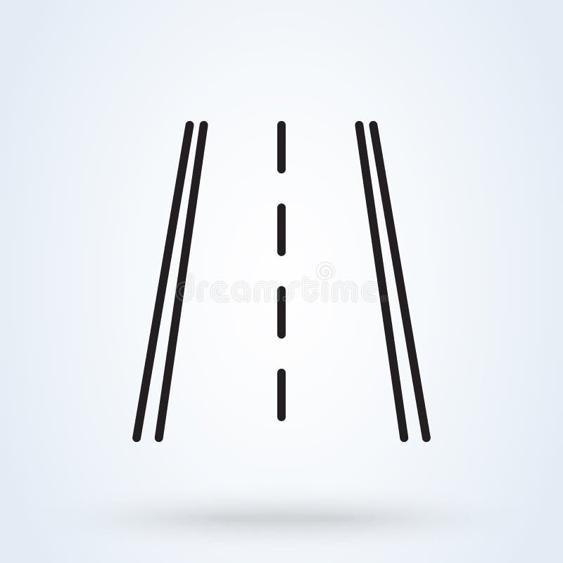 Road Icon Simple Style. Vector Illustration Linear Style Stock Vector ...