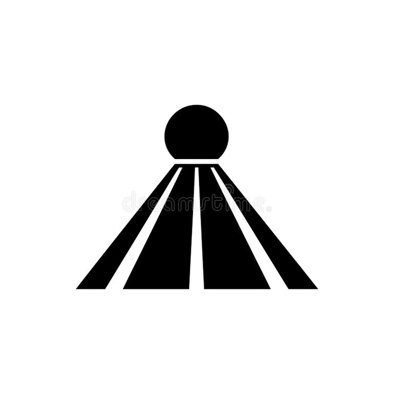 Road icon stock vector. Illustration of pavement, symbol - 301222736