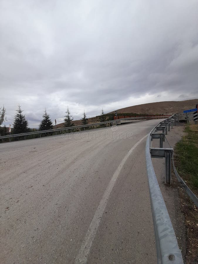 Road Image Taken from the Bridge Stock Image - Image of road, bridge ...