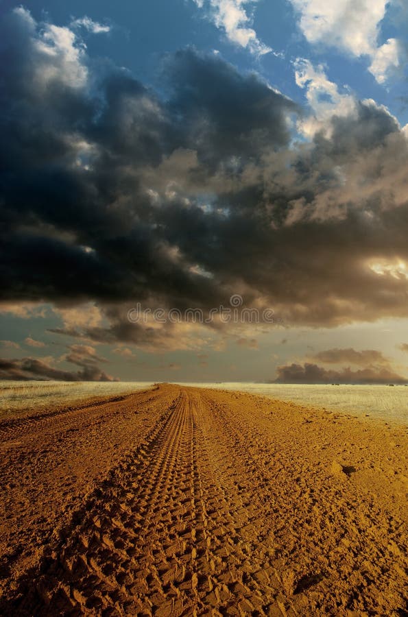 Road in inclement weather stock photo. Image of storm - 24696750