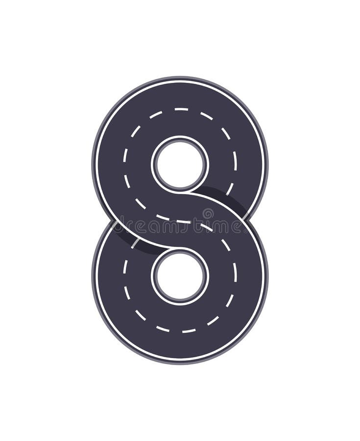 The Road To Infinity at Sunset Stock Vector - Illustration of ...