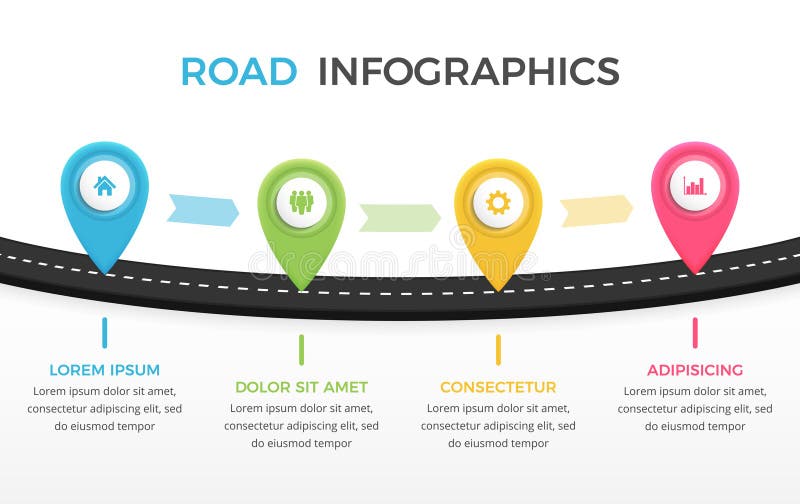 Road Infograph Stock Illustrations – 1,128 Road Infograph Stock ...