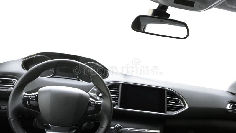 Road from inside the car stock photo. Image of interior - 96967840