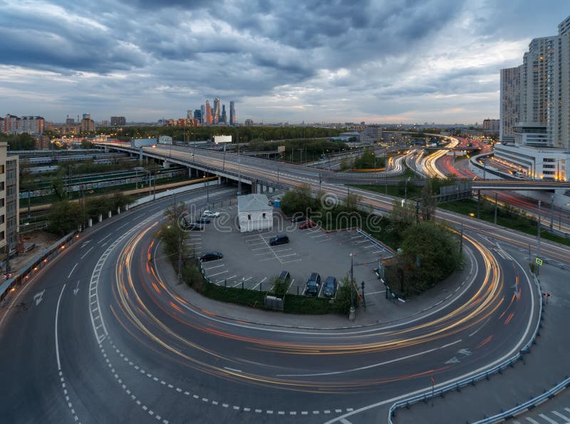 Road Interchange of Third Ring Road in Moscow, Stock Photo - Image of ...