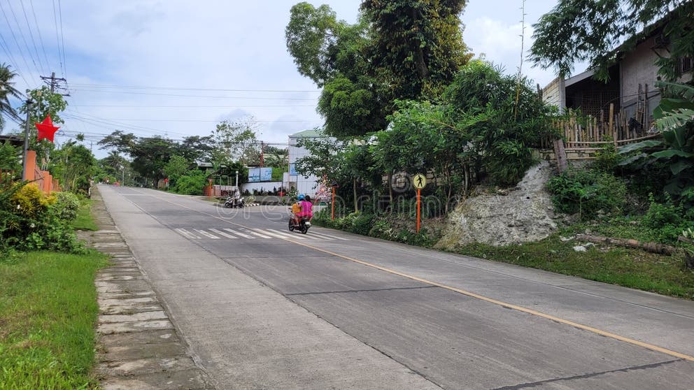Road Intersection in Guindulman, Bohol, Philippines Stock Photo - Image ...