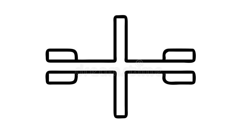 Road Intersection Icon, Crossroads, Decision Point, Vector Design ...