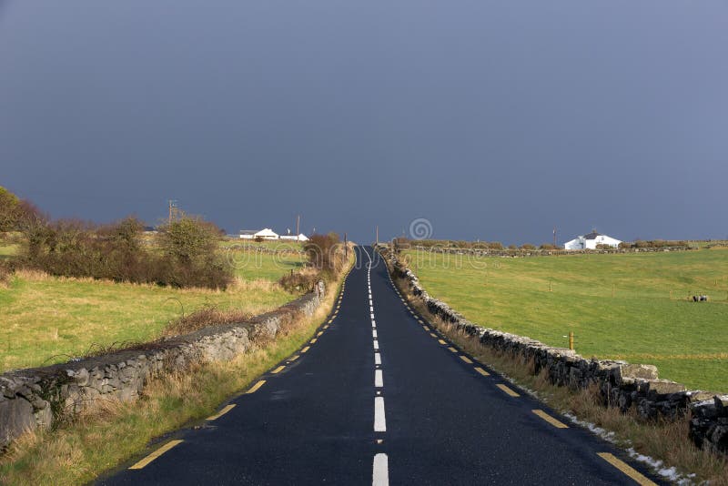 Rural Coastal Road, Northern Ireland Stock Photo - Image of tourism ...