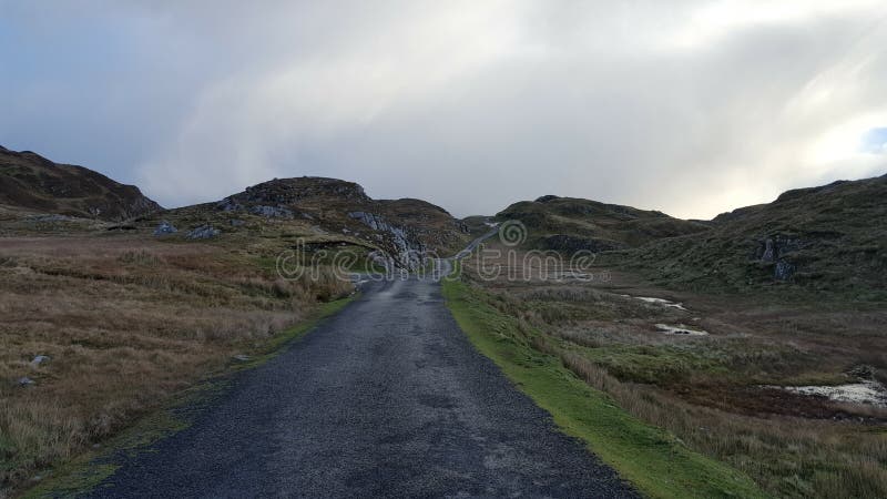 Road in the Irish Countryside Stock Photo - Image of pavement, road ...