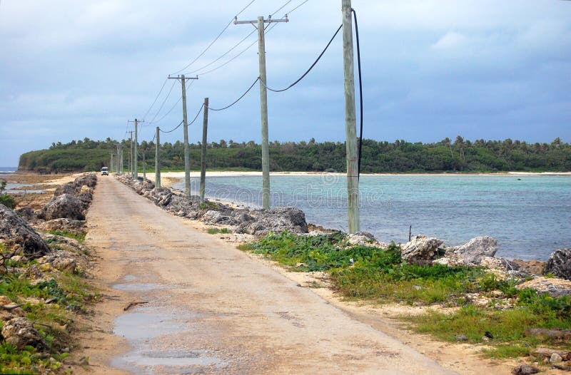 Road between Islands Rural Area Stock Photo - Image of south, tonga ...