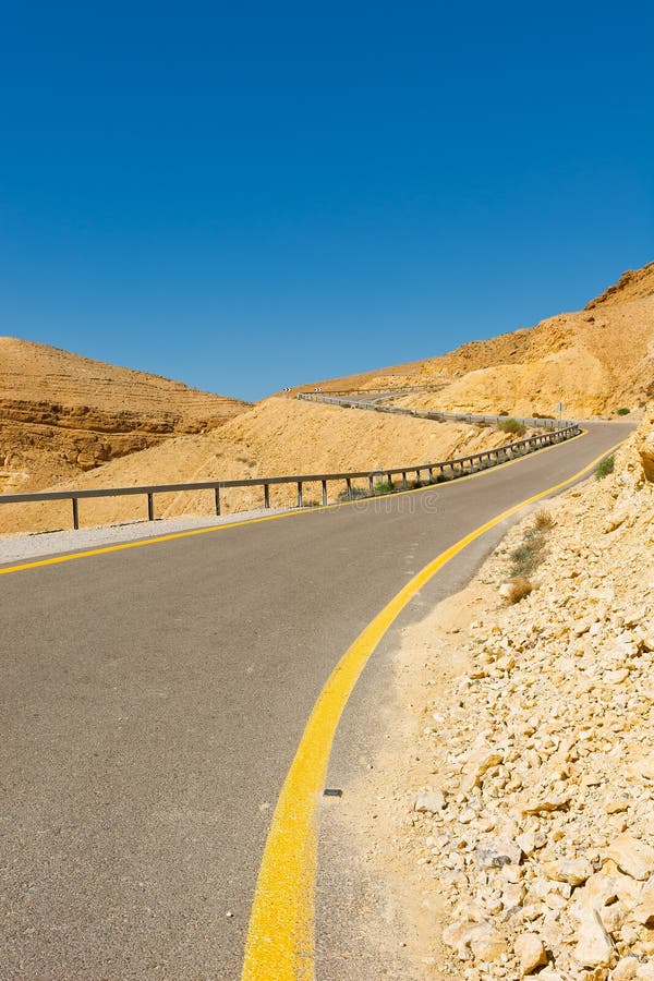Road in Israel stock image. Image of asphalt, dirt, desert - 38554429