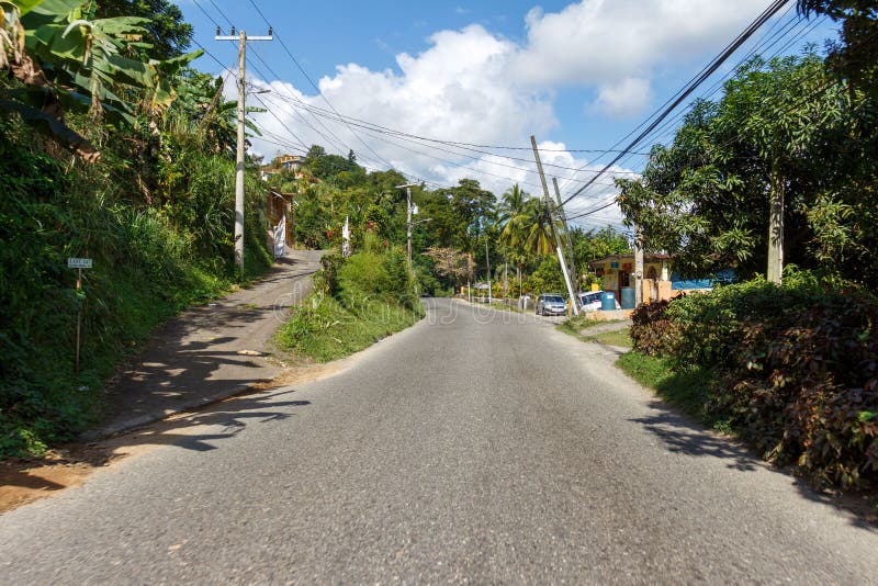 Road in Jamaica on a Sunny Day Editorial Photography - Image of ...